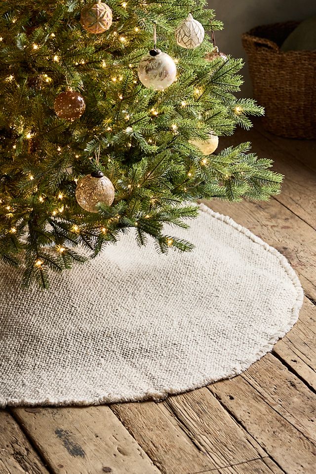 Shimmer Knit Tree Skirt | AnthroLiving